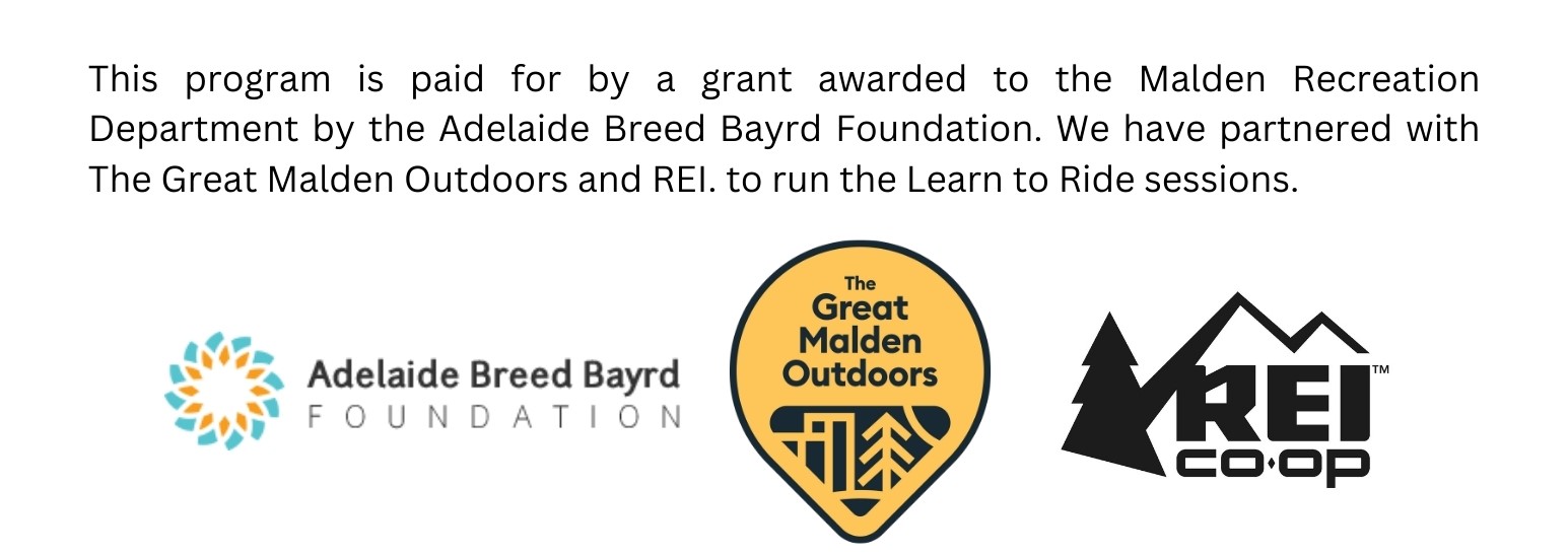 Malden Recreation Department: LEARN TO RIDE PROGRAM
